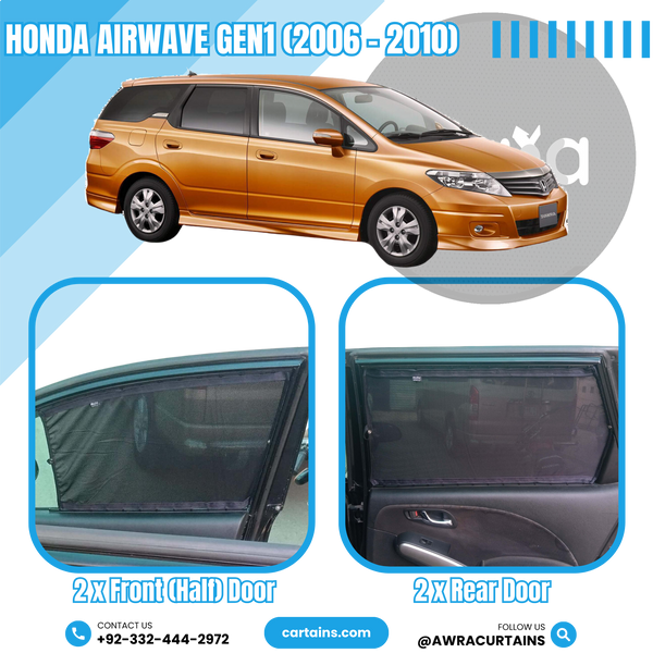 Honda Airwave Gen1 (2006 - 2010) Curtains – cartains