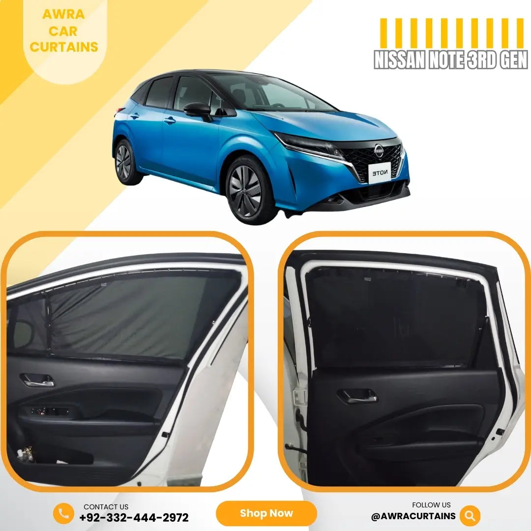 Nissan Note 3rd Gen. (2020 - 2024) Curtains – cartains